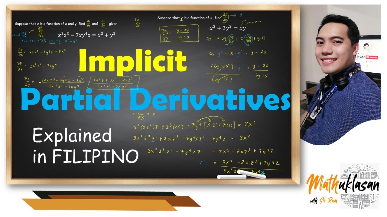 Implicit Partial Derivatives || Differential Calculus in Filipino - YouTube