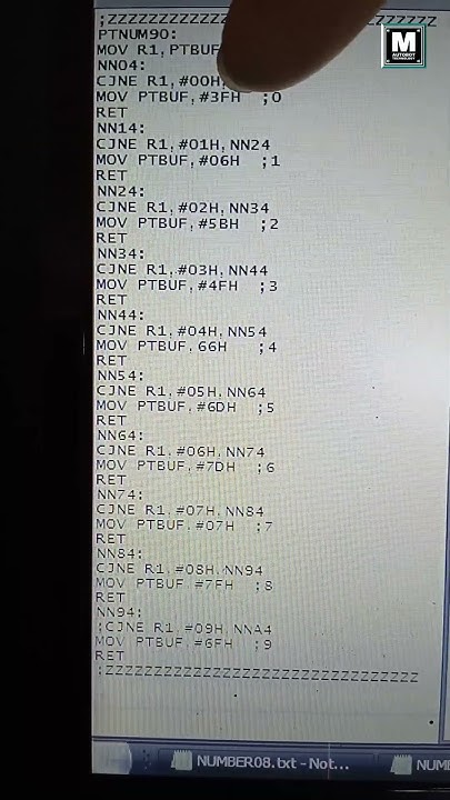 Ep.9000/MCS-51 Assembly Coding/Tutorial/ PTNUM90 subprogram การเขียนและรายละเอียดโปรแกรมย่อย ...