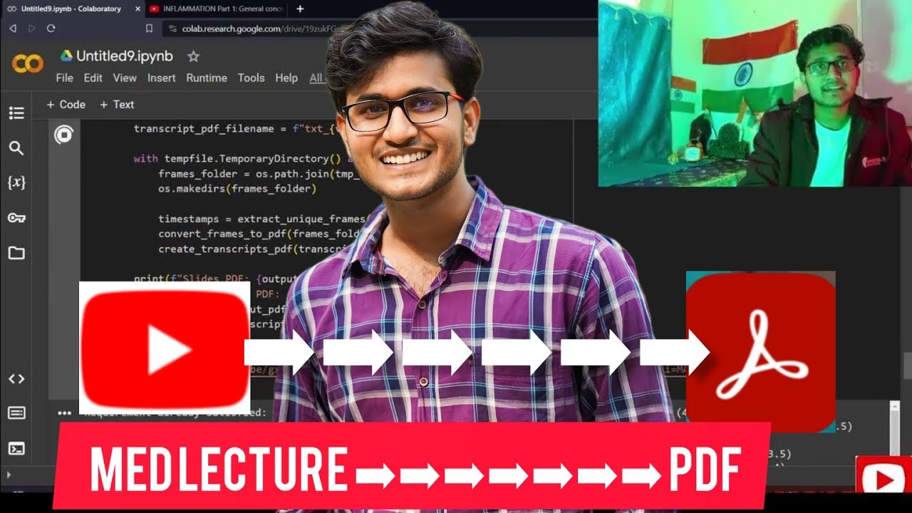 Convert any Youtube lecture video into pdf @ medirobot - YouTube