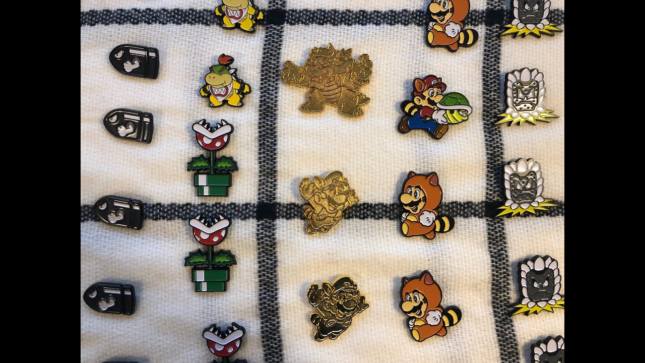 Unboxing 100 Super Mario Bros Pins - YouTube