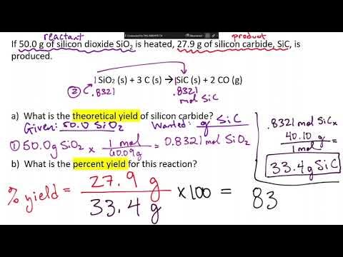 Notes: Percent Yield - YouTube