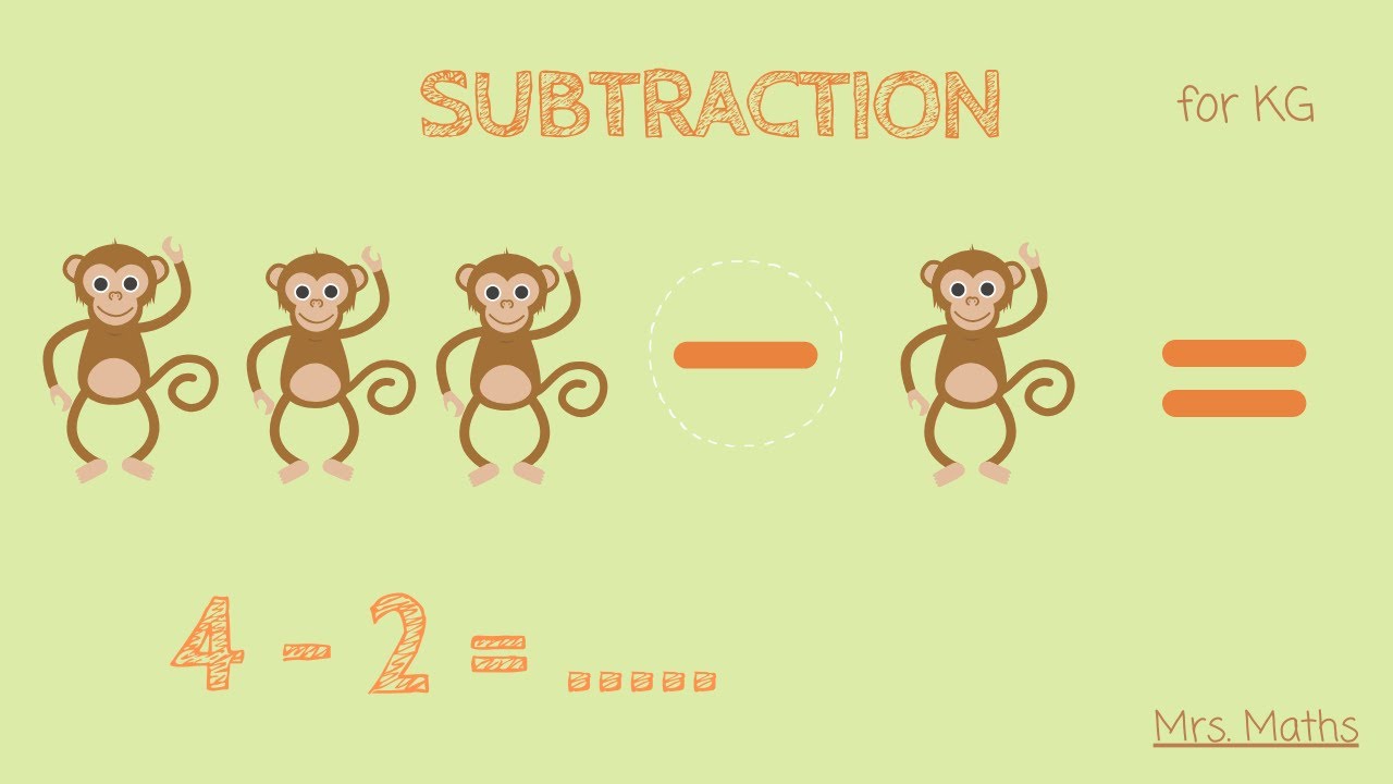 Subtraction for Kg1 & Kg2 | Learn how to subtract easily. - YouTube