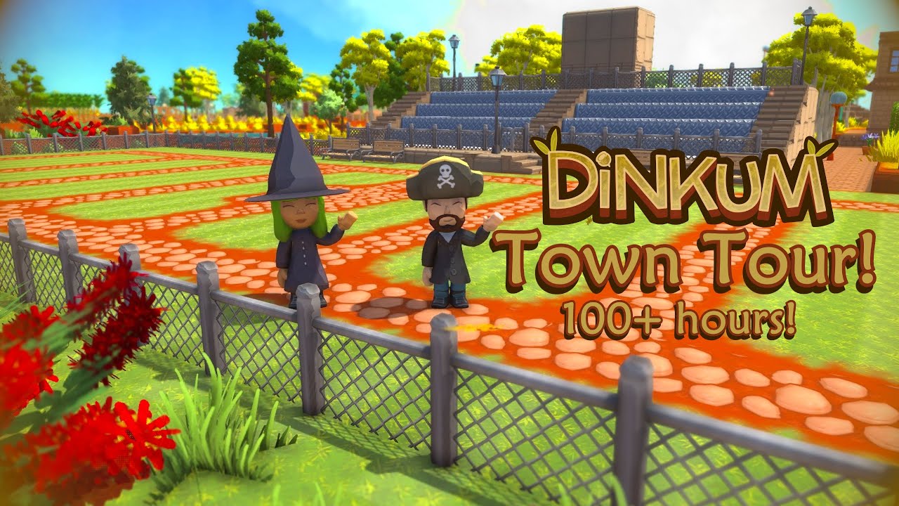 Town Tour | DiNKUM | Over 100 hours in! - YouTube