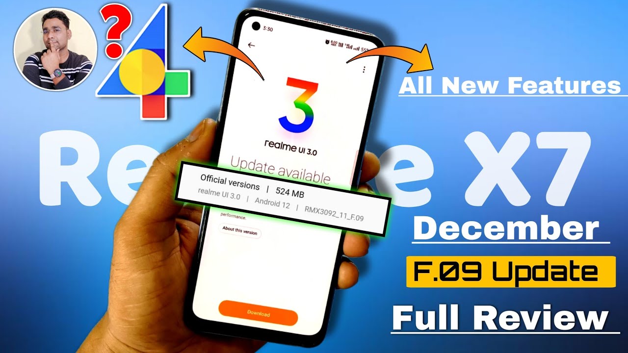 Realme X7 December F.09 Update Full Review | Atul Tech Bazaar - YouTube