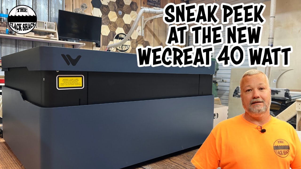 Sneak peek at the NEW WeCreat Vision 40 watt - YouTube