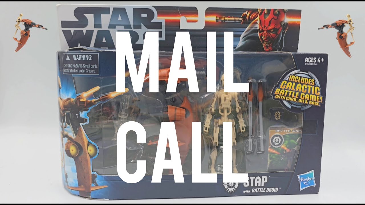 Mail Call! Star Wars 3.75 Battle droid and STAP delivery! - YouTube