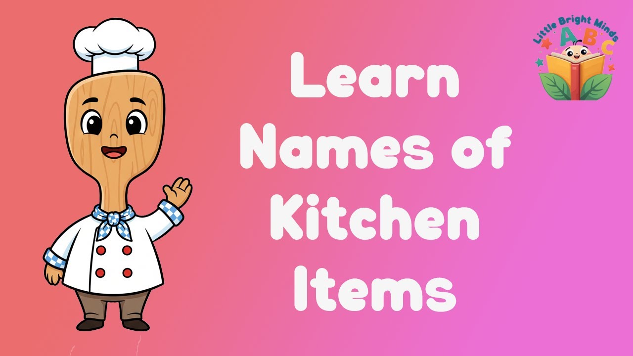 Learn Kitchen Vocabulary FAST! 🍳 16 Household Items for Kids | Kids learning Video #shorts - YouTube