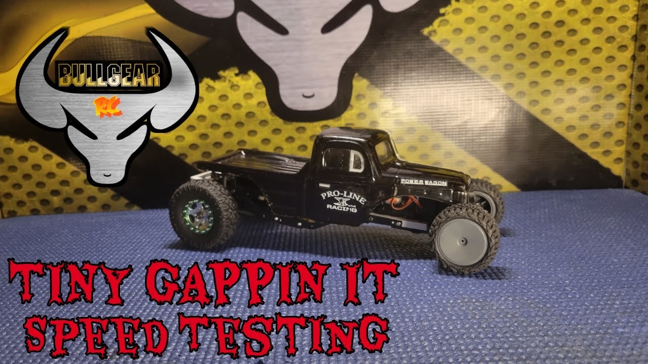 Tiny Gappin it part 2 first speed tests - YouTube