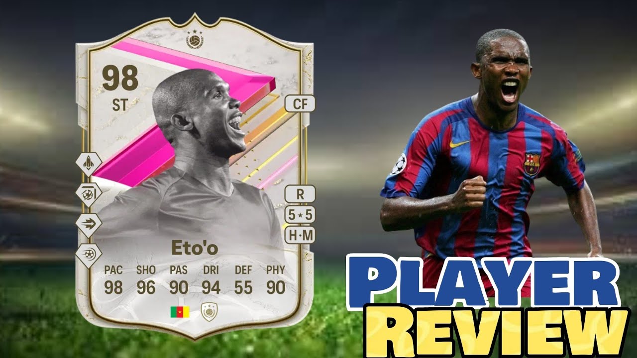 EA FC 24 SAMUEL ETO'O 98 PLAYER REVIEW - YouTube