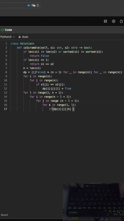 Leetcode #87: Scramble String #coding #python #programming #code #automobile - YouTube