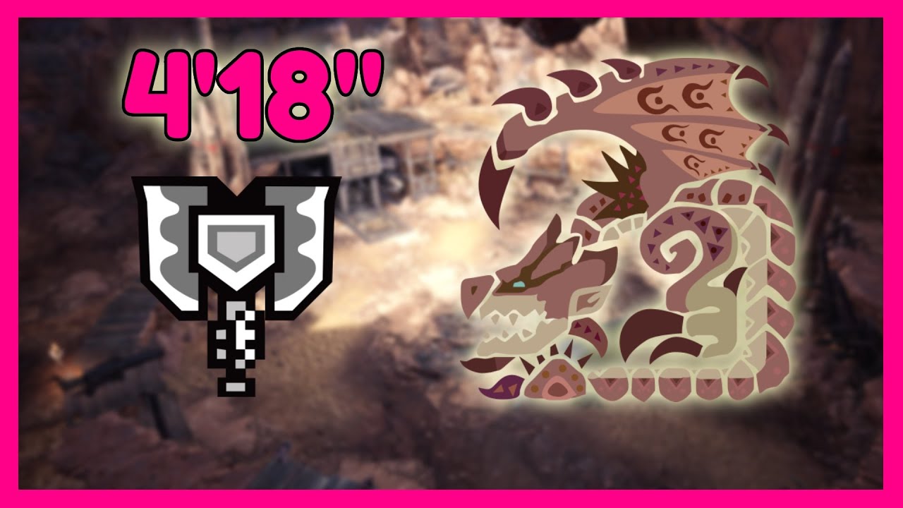PINK RATHIAN 4'18'' - Charge Blade (SAED) | MHW Iceborne - YouTube