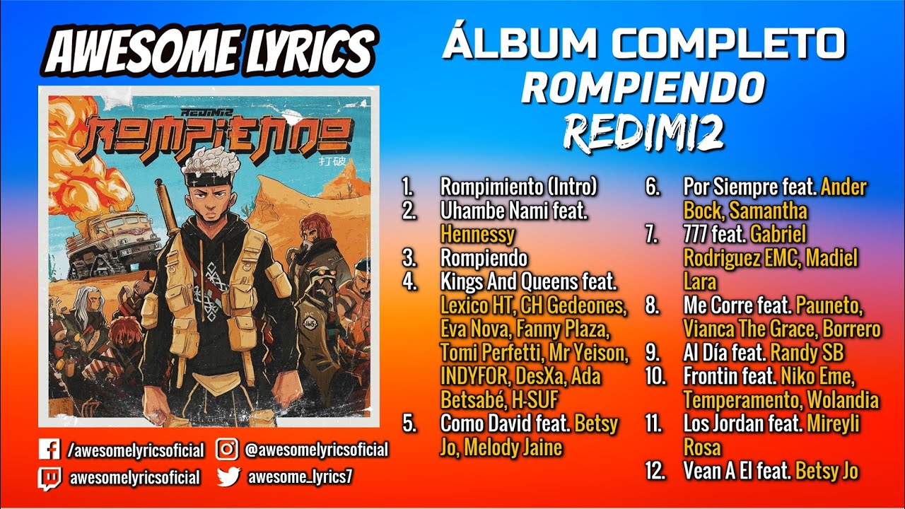 Redimi2 - Rompiendo | Álbum Completo 2022 (feat. GabrielRodriguezEMC ...