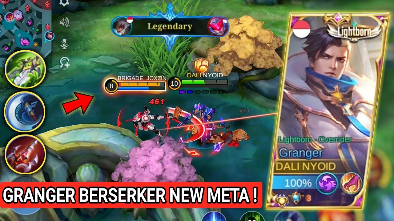 GRANGER ITEM BERSERKER FURY ~ BASIC ATTACKNYA SAKIT BANGET !! | BUILD ...