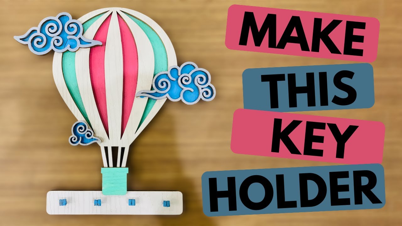 Adobe Illustrator Tutorial | Design and Laser Cut a Hot Air Balloon Key ...