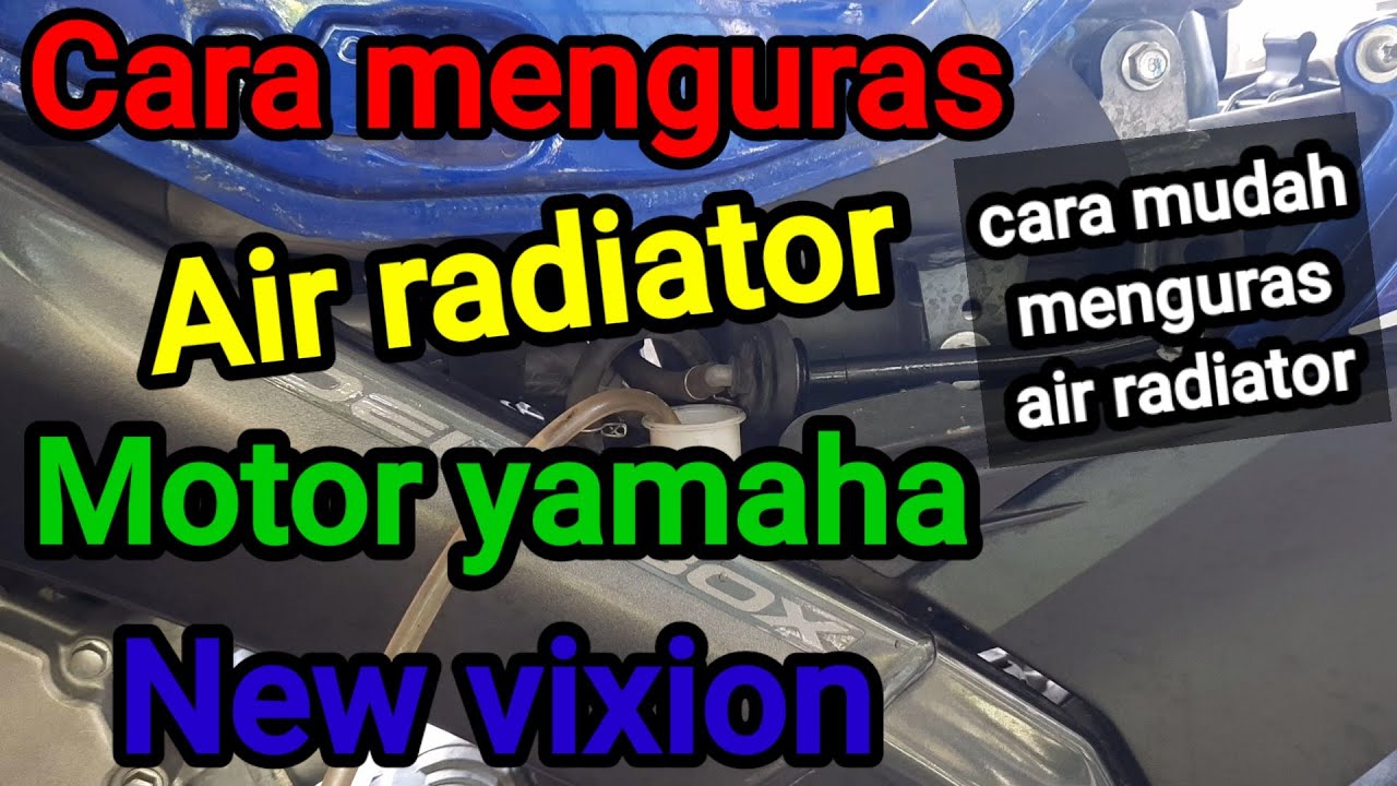 cara mengganti air radiator - YouTube