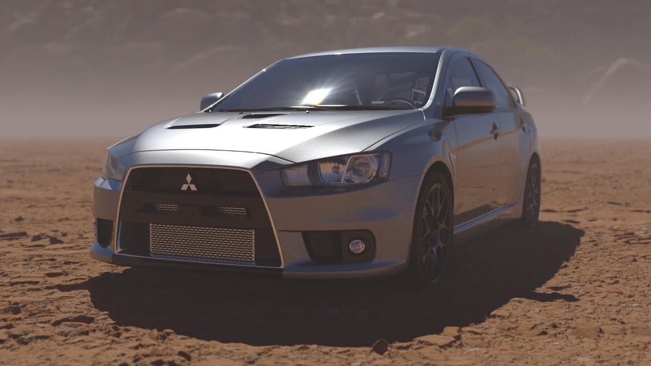 Lancer Evo X Portrait/Vertical Walkaround | 3Ds Max with Vray - YouTube