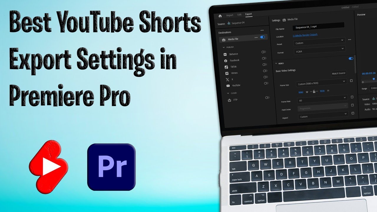 Best Export Settings For High Quality YouTube Shorts in Premiere Pro ...