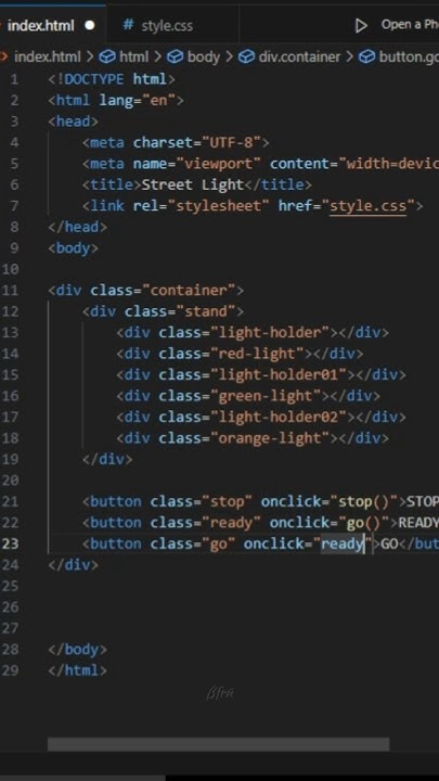 Traffic lights🚦 switch function [HTML, CSS & JS] programming | full video in our channel - YouTube