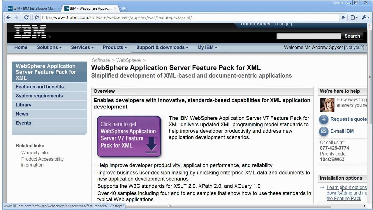 Getting started with the WebSphere Application Server Feature Pack for XML - YouTube