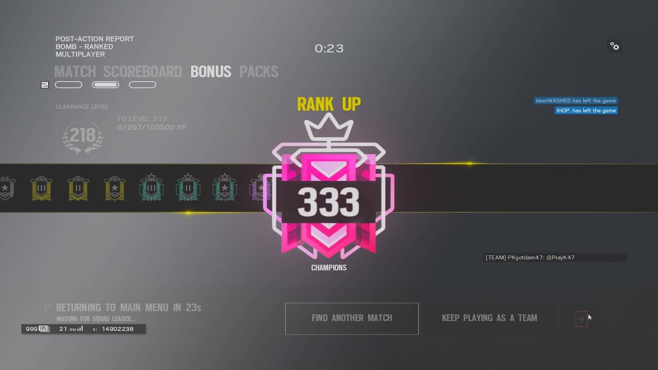 FINALLY HIT CHAMP | Tom Clancy's Rainbow Six Siege - YouTube