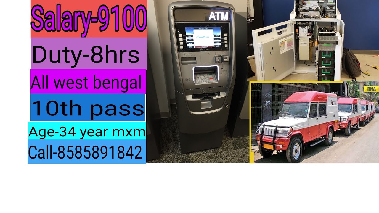Job in kolkata.Atm cash refilling job in all west bengal - YouTube