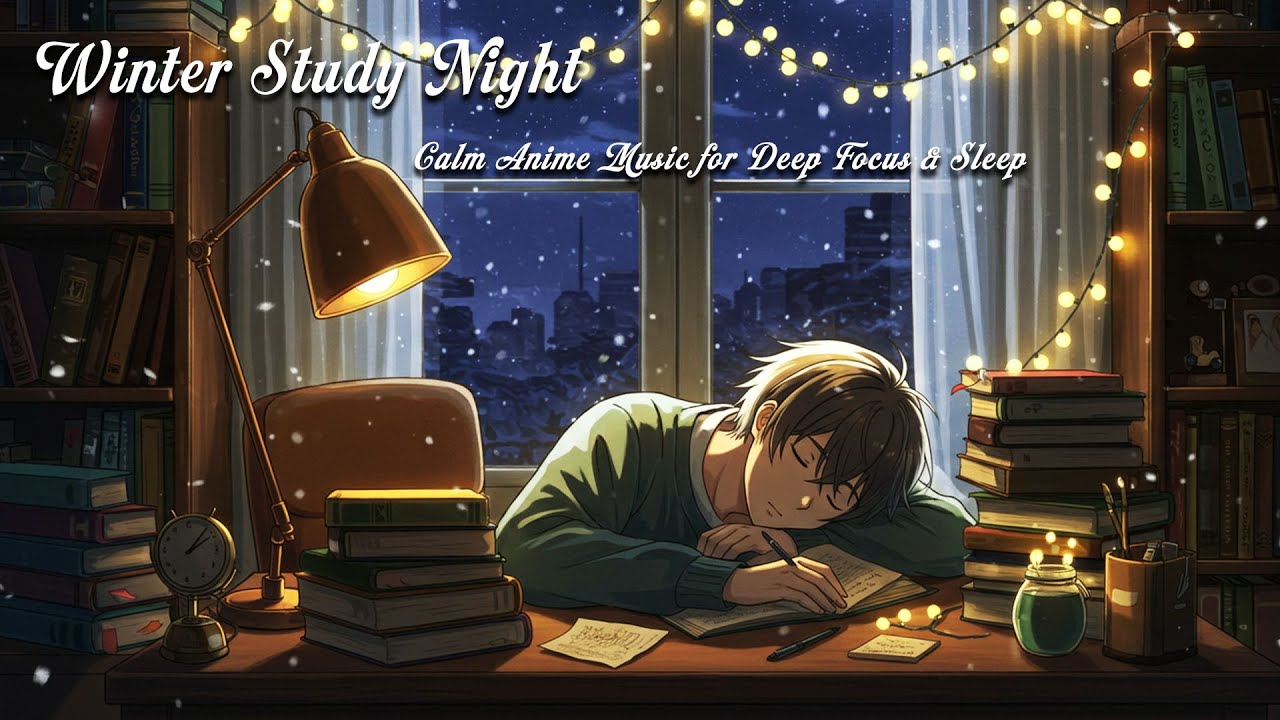 "Winter Study Night | Calm Anime Music for Deep Focus & Sleep" - YouTube