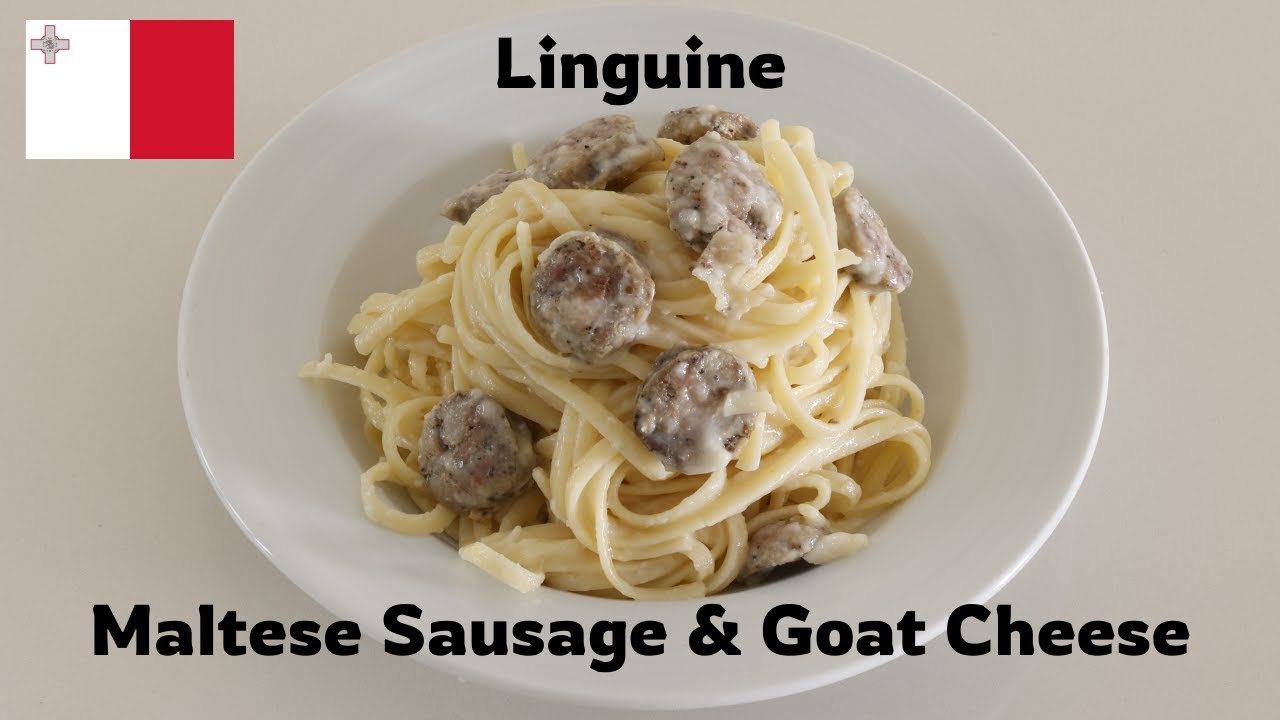 Linguine with Maltese Sausage & Goat Cheese | My Own Recipe! - YouTube