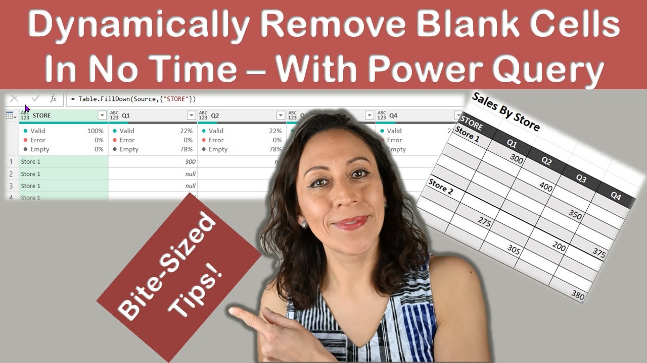 Dynamically Remove Blank Cells In No Time With Power Query YouTube