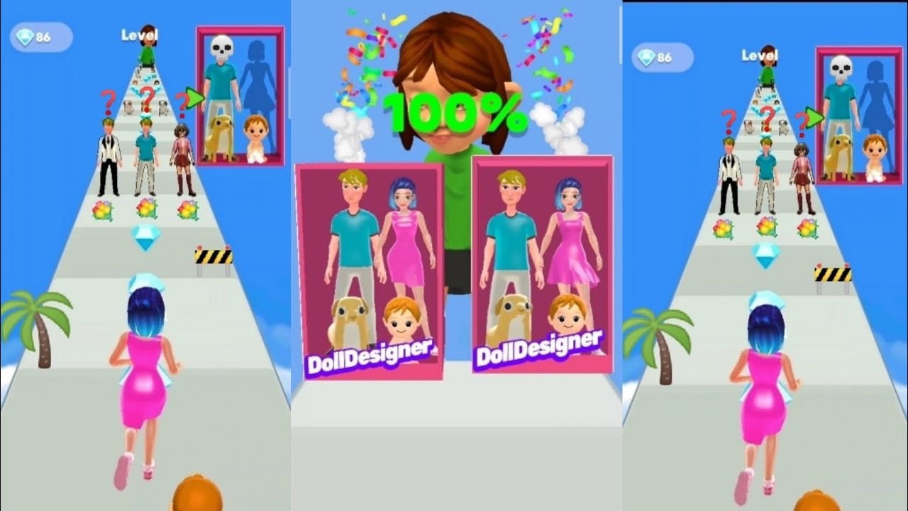 doll designer 👸👗game play levels 1-7 | डॉल डिजाइनर गेम प्ले लेवल 1-7 ...