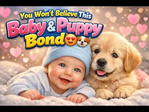 you won't believe this baby puppy bond
