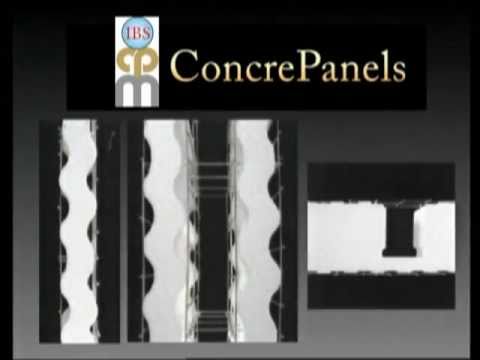IBS Concrete Panels Double Panel Installation - YouTube