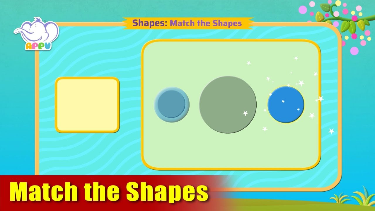 G1 - Module 6 - Exercise 3 - Match the Shapes | Appu Series | Grade 1 ...