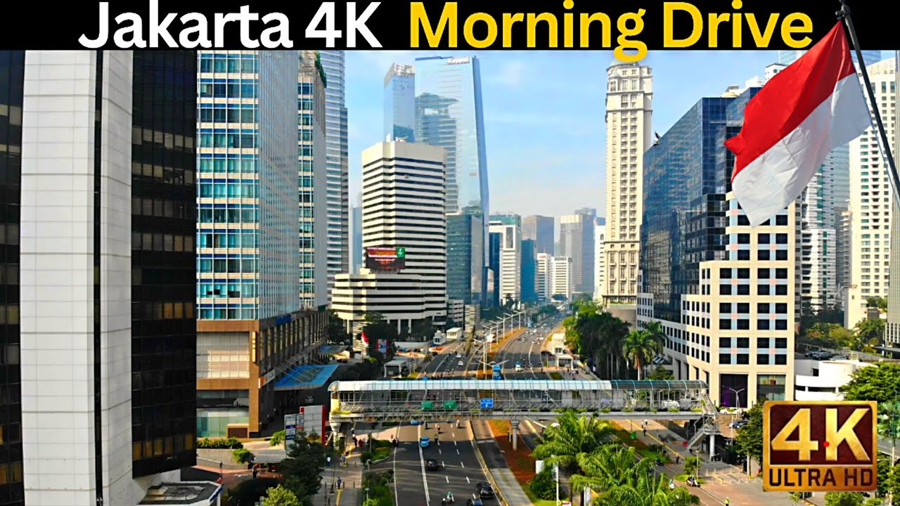 Jakarta 4K - A Scenic Driving Tour of Skyscrapers - Indonesia - YouTube