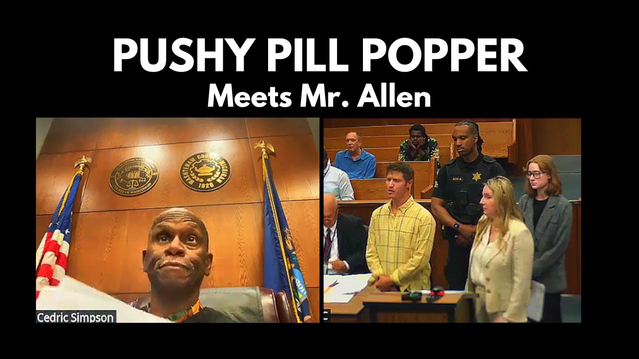 Pill Poppin Punk gets Pushy in Judge Simpson's Court - YouTube