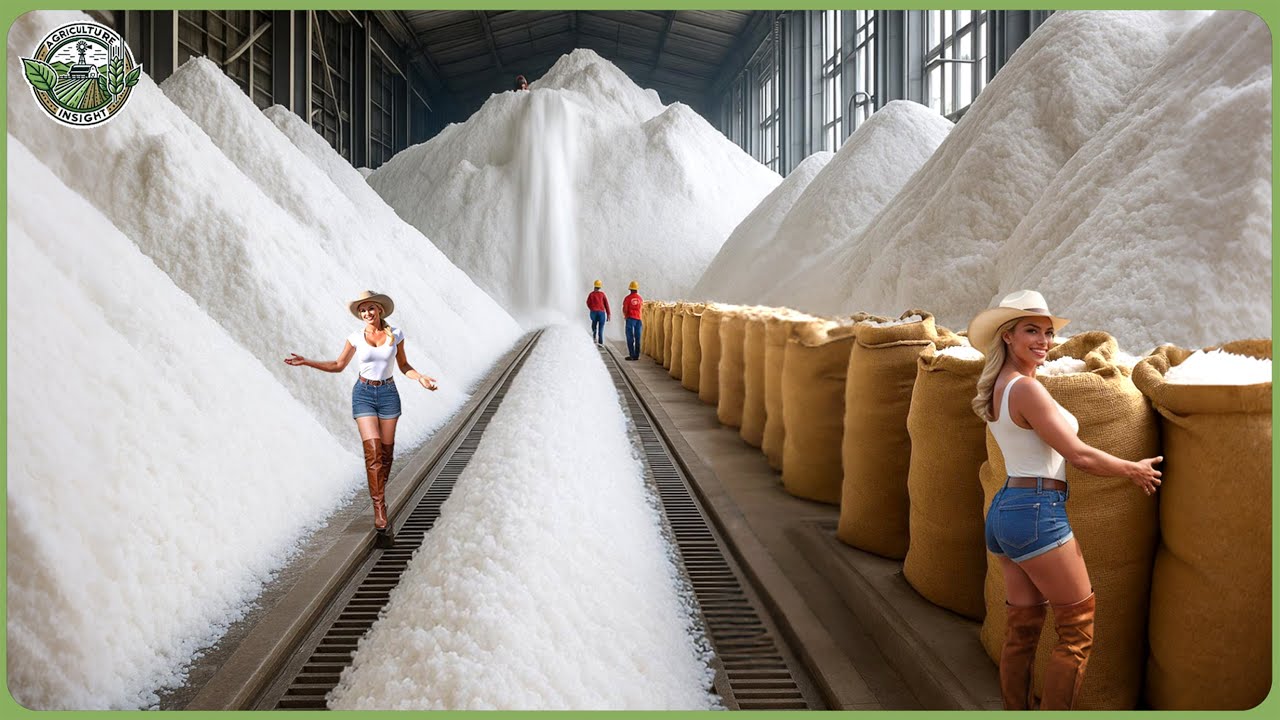 How Million Tons of Sea Salt Are Made – Massive Sea Salt Farming ...