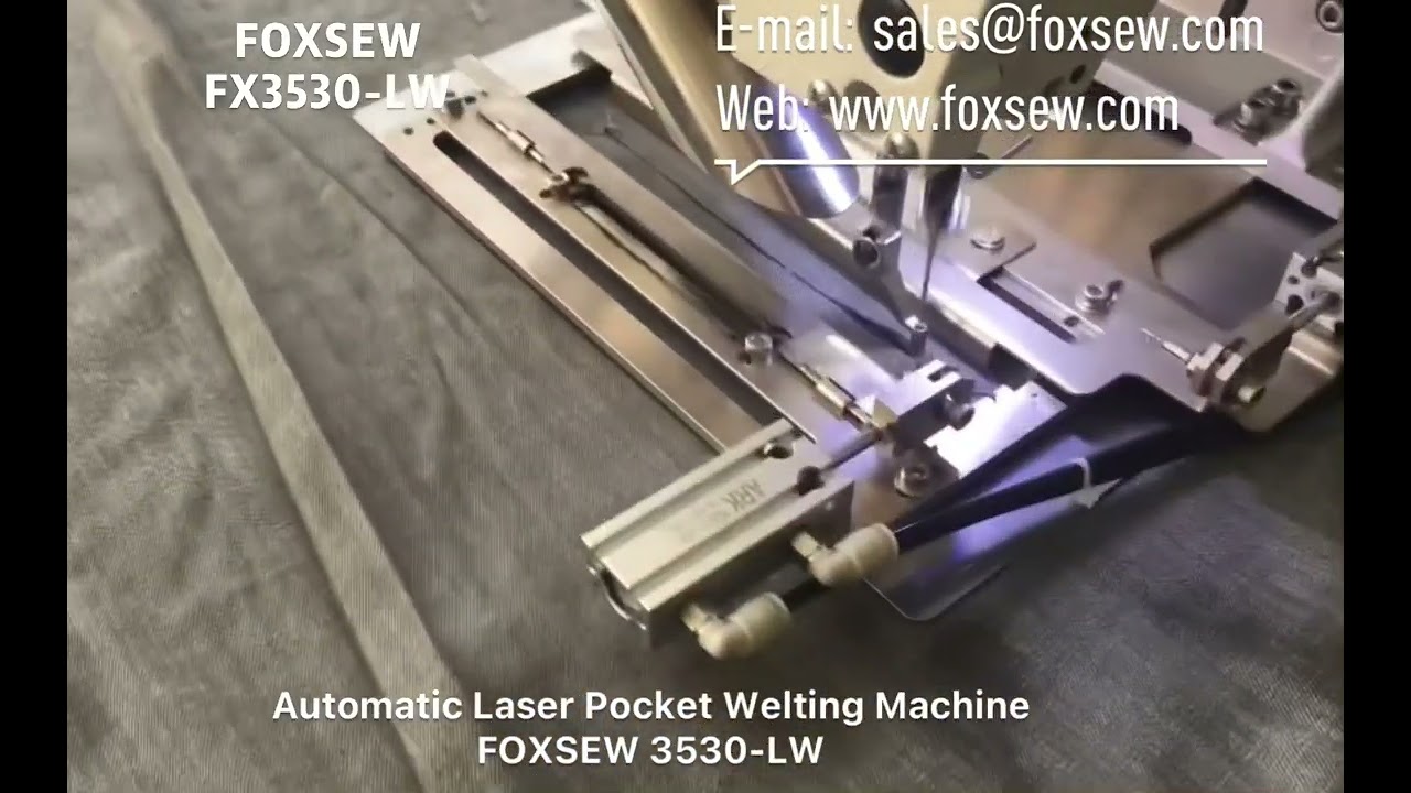 Automatic Laser Pocket Welting Machine - YouTube