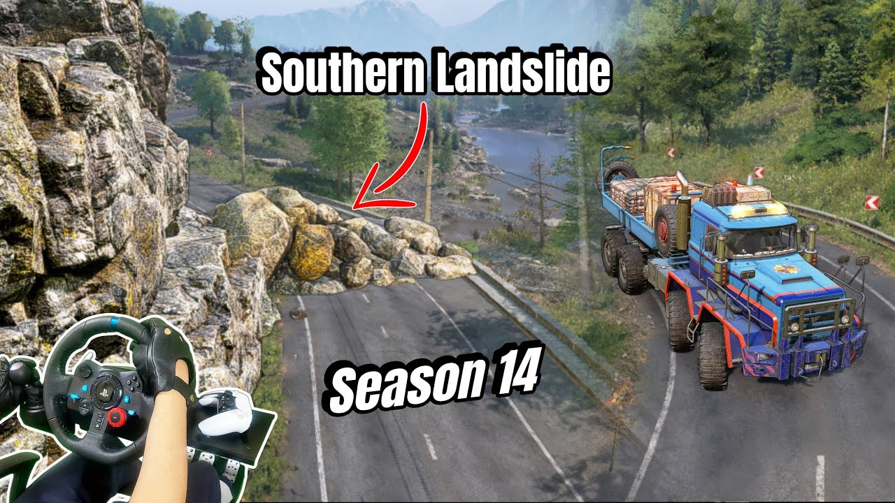 Conquering the Southern Landslide! | SnowRunner Season 14 | Logitech ...