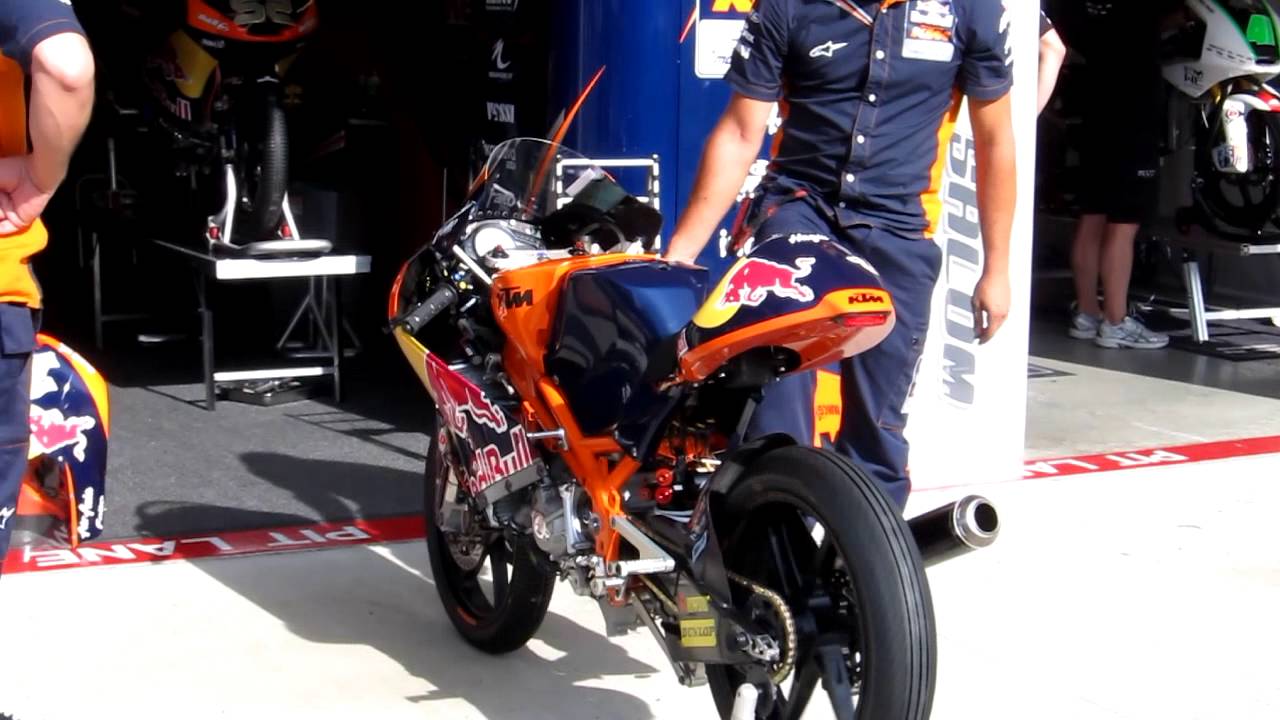 KTM Moto 3 pit warmup 2012 Indy GP - YouTube