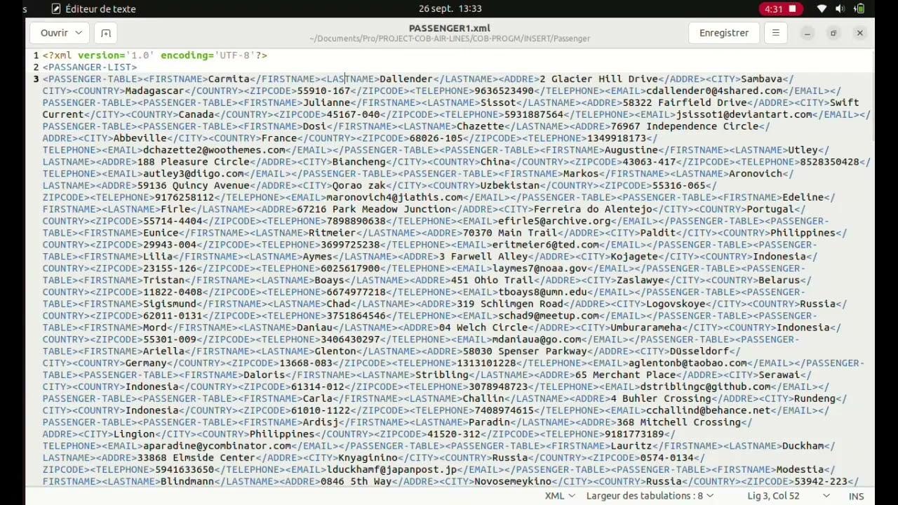 3 - INSERT XML DB2 COBOL ENG - COBOL AIRLINES - YouTube
