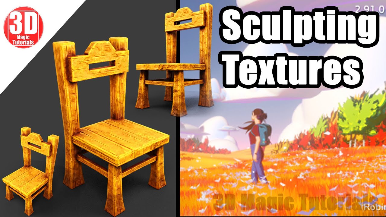 Blender 2.91- Stylized Chair | Modeling | Sculpting | Textures - YouTube