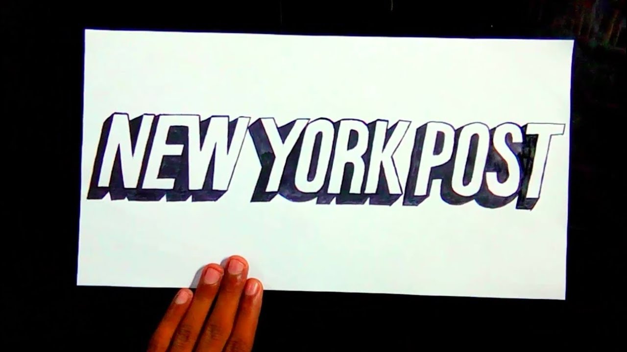 How to draw the New York Post logo - YouTube
