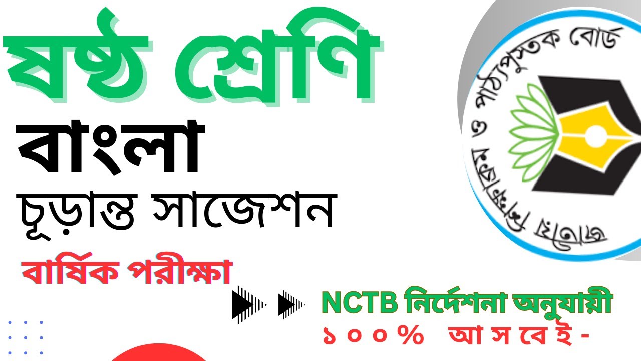 ষষ্ঠ শ্রেণি বাংলা চূড়ান্ত সাজেশন (বার্ষিক পরীক্ষা )।। NCTB নির্দেশনা অনুযায়ী ।। ABS Learning ...