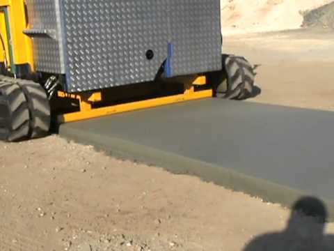 Machine Instantly Lays Cement Sidewalk! - YouTube