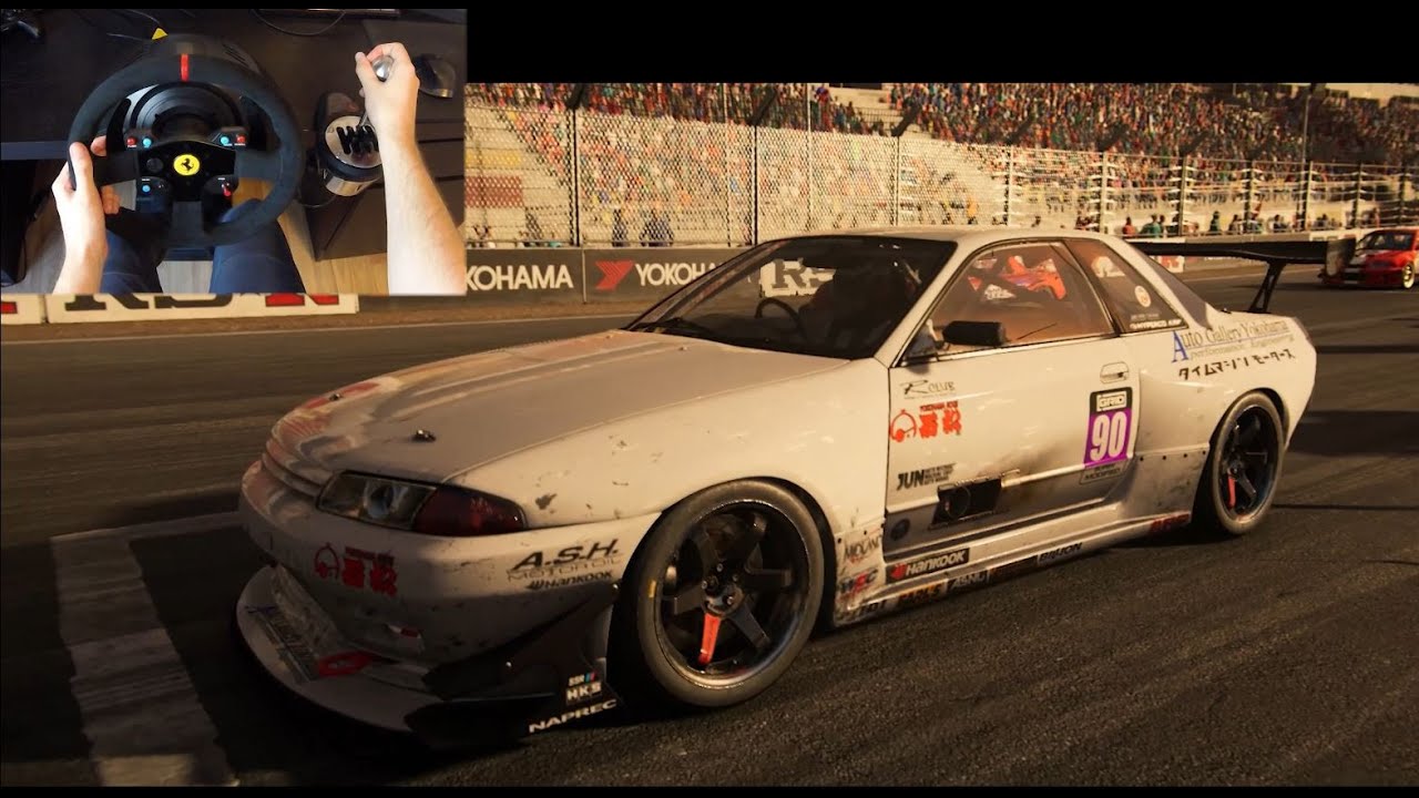 900HP Skyline GTR R32 Time attack - GRID // Thrustmaster T300RS - YouTube