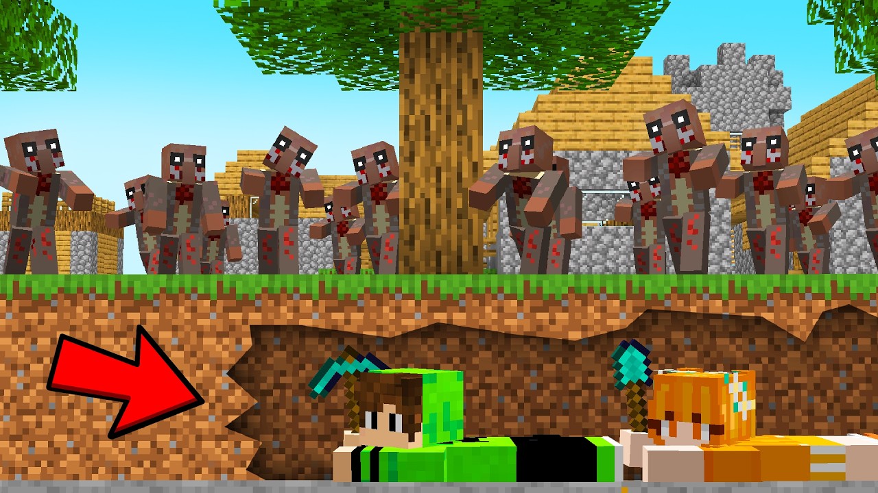 Minecraft, But Villagers BECAME Zombies - YouTube