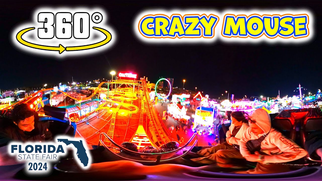 [4K VR 360°] Crazy Mouse - Spinning Wild Mouse Coaster | On-ride POV ...