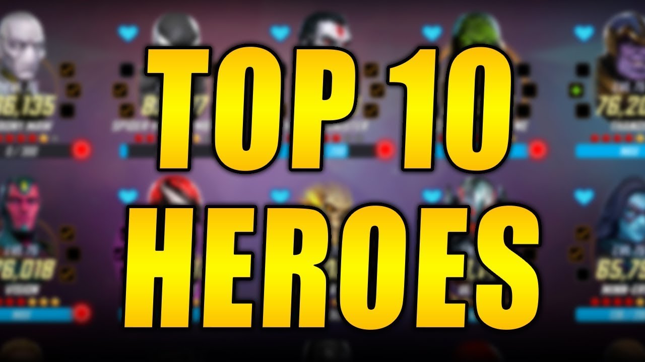 Top 10 Characters June 2020 - MARVEL Strike Force - MSF - YouTube