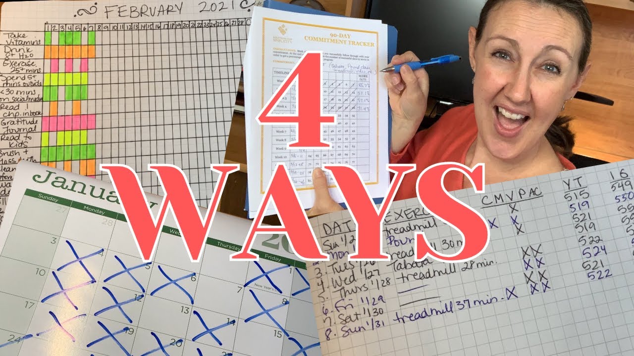 HOW TO TRACK YOUR HABITS BY HAND: 4 DIY Habit Tracker Ideas | How to ...