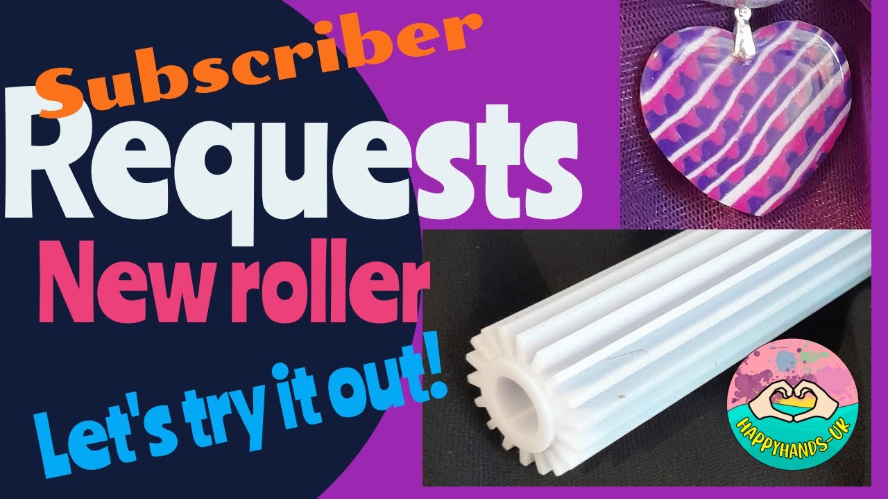 Polymer clay patterned roller tutorial - YouTube