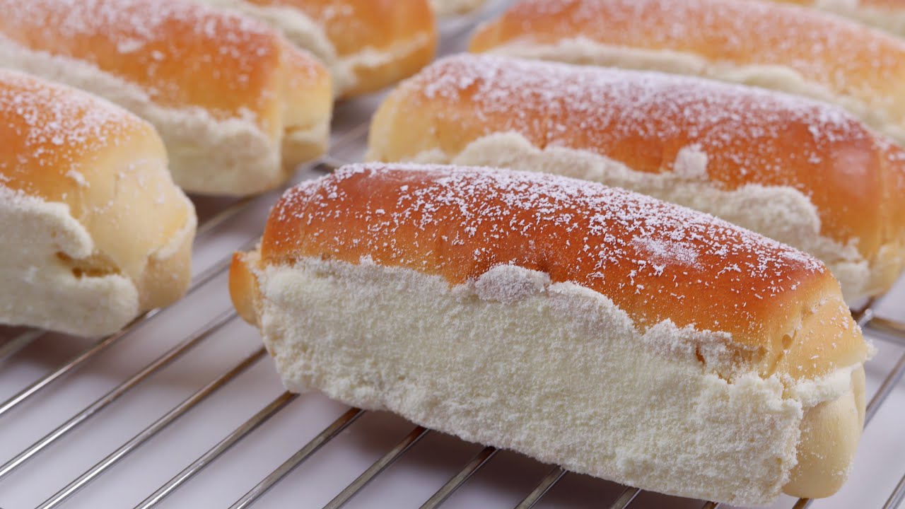 Just add cream cheese, this bread tastes incredibly delicious ｜冰乳酪軟麺包 ...